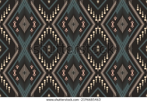 Ikat Design Drawing Native Traditional Ikat Stock Vector (Royalty Free ...