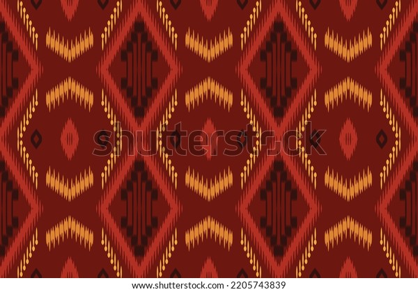 Ikat Pattern Seamless Fabric Prints Traditional Stock Vector (Royalty ...