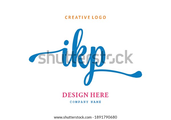 Ikp Lettering Logo Simple Easy Understand Stock Vector (Royalty Free ...