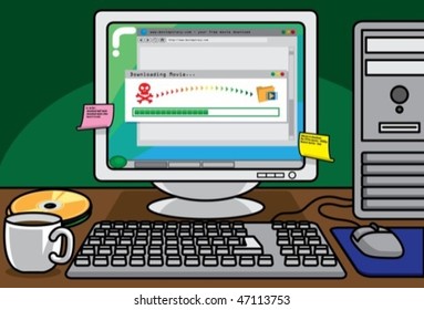 308 Illegal downloading Stock Vectors, Images & Vector Art | Shutterstock