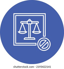 Illegal Line Circle Icon Vector Image Stock Vector (Royalty Free ...