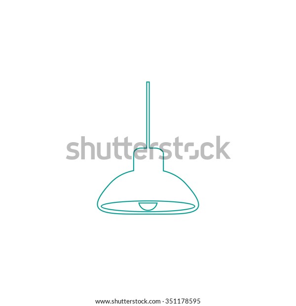 Illumination Outline Vector Icon On White Stock Vector (Royalty Free ...