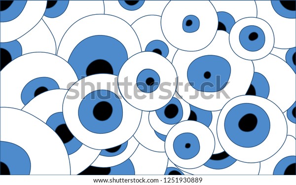 Vetor stock de Illusion Deception Abstract Composition Blue Eyes (livre ...