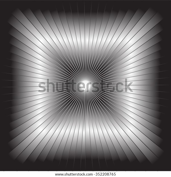 Illusion Threedimensional Image Stretching Into Distance Stock Vector ...