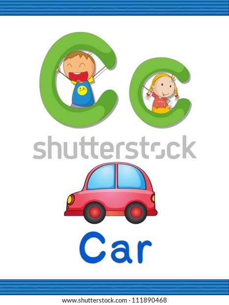 Illustrated Alphabet Letter Object Stock Vector (Royalty Free ...