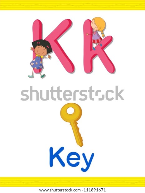 Illustrated Alphabet Letter Object Stock Vector (Royalty Free) 111891671