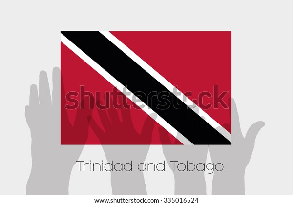 Illustrated Ghost Hands Flag Trinidad Tobago Stock Vector (Royalty Free ...