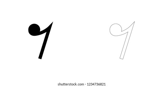 199 Quaver rest symbol Images, Stock Photos & Vectors | Shutterstock