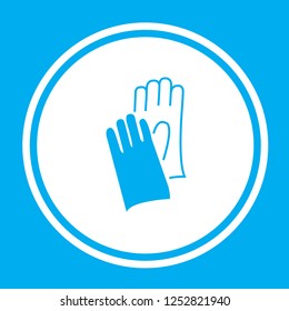 Wear Safety Gloves Symbol Sign Vector Stock Vector (Royalty Free ...