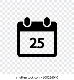 Transparent Date Icon Png Vector Illustration Stock Vector (Royalty ...