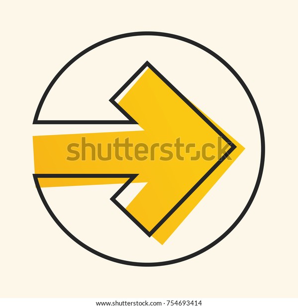 Illustrated Vector Arrow Arrow Symbol Your Stock Vector (Royalty Free ...