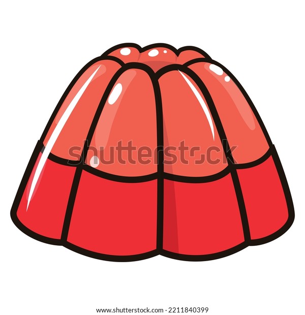 Illustrated Vector Jello Isolated Stock Vector (Royalty Free ...