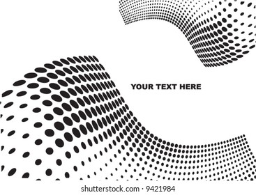 Illustrated Wave Dotted Design Stock Vector (Royalty Free) 9421984 ...