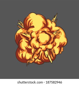 Illustration 2d Explosion Stock Vector (Royalty Free) 187582946 ...