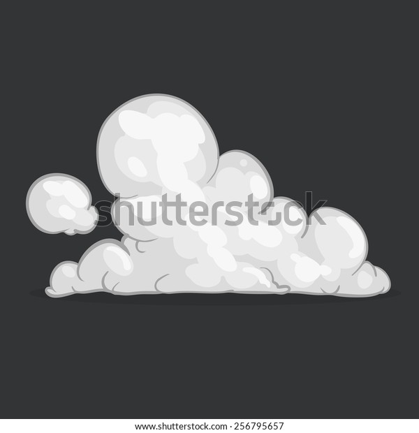 Illustration 2d Smoke Dust Stock Vector (Royalty Free) 256795657