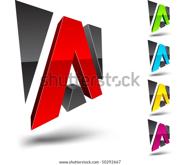 Illustration 3d Design Element Stock Vector (Royalty Free) 50292667