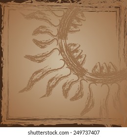 Illustration Abstract Background Stylized Papyrus: vector de stock ...