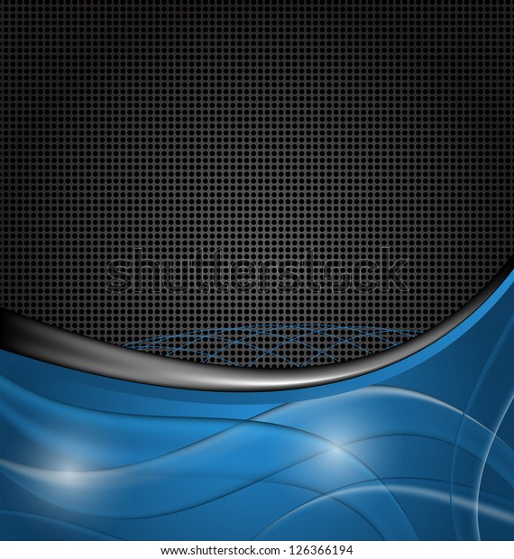 Illustration Abstract Blue Design Template Vector Stock Vector (Royalty ...