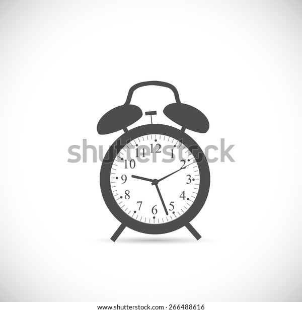 Illustration Abstract Clock Design Isolated On Stock Vector (Royalty ...