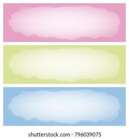 Illustration Abstract Design Pattern Banner Set Stock Vector (Royalty ...