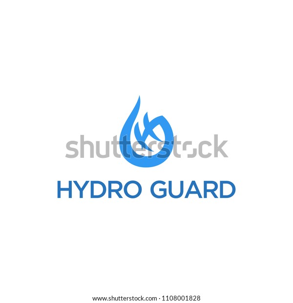 Illustration Abstract Hydro Guard Hg Drop Stock Vector (Royalty Free ...