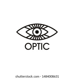 Illustration Abstract One Eye Logo Vectors Stock Vector (Royalty Free ...