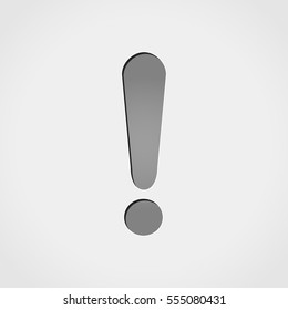 Illustration Alert Grey Icon Stock Vector (Royalty Free) 555080431 ...