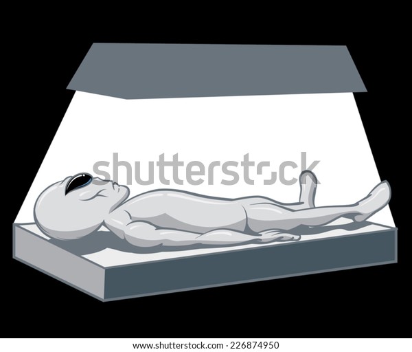 Illustration Alien On Table Autopsy Stock Vector (Royalty Free ...