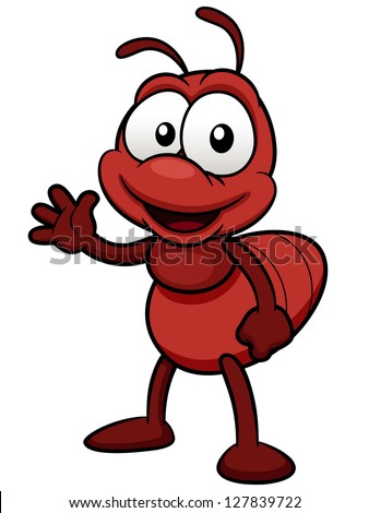 Illustration Ant Cartoon Stock Vector (Royalty Free) 127839722 ...