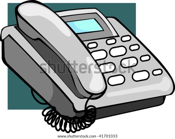 Illustration Ash Coloured Telephone Display Stock Vector (Royalty Free ...