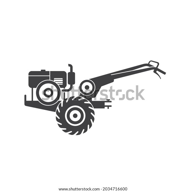 Illustration Asian Farmer Tractor Vector Art Stock Vector (Royalty Free ...