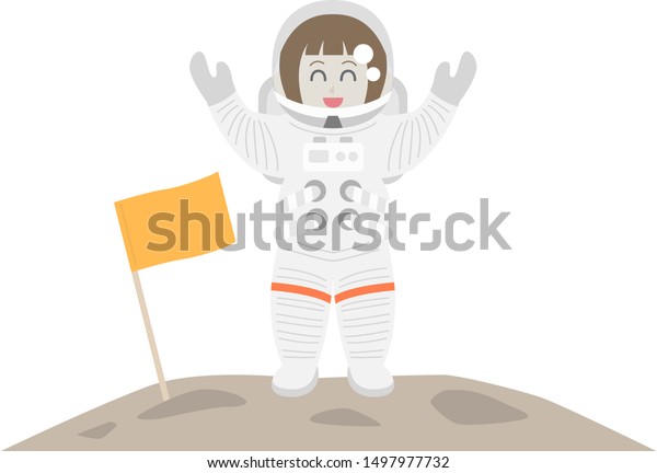 Illustration Astronaut Illustration Space Suit Stock Vector (Royalty ...
