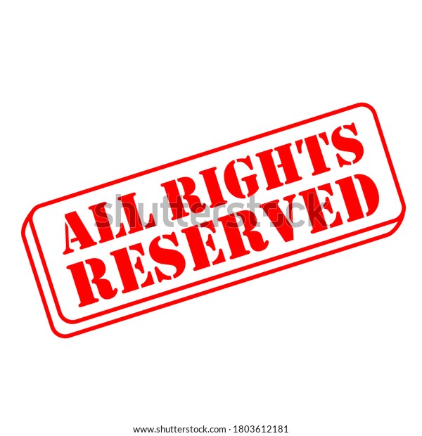 Illustration Background All Right Reserved Sign Stock Vector (Royalty ...