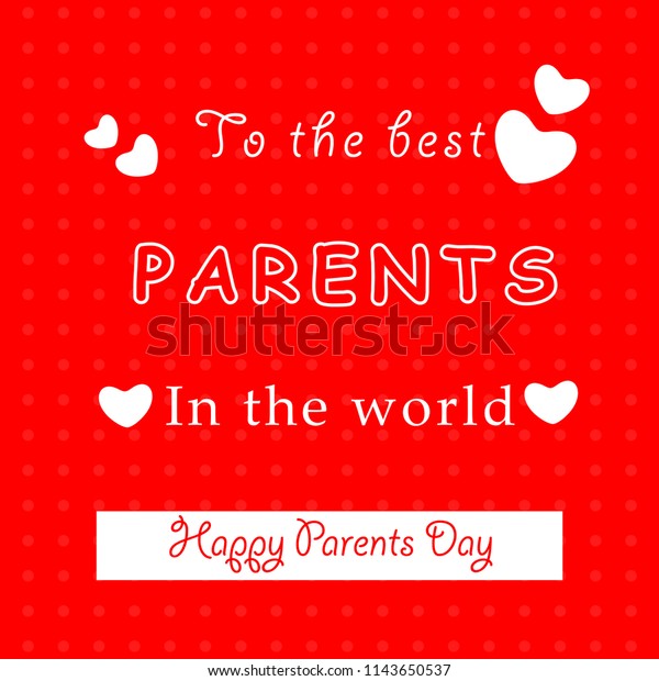 Illustration Background Parents Day Stock Vector (Royalty Free) 1143650537