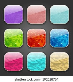 Illustration Backgrounds Grunge Texture App Icons Stock Vector (Royalty ...