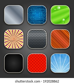 Illustration Backgrounds Texture App Icons Vector: เวกเตอร์สต็อก (ปลอด ...