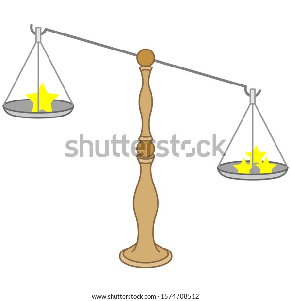 Illustration Balance Star Stock Vector (Royalty Free) 1574708512 ...