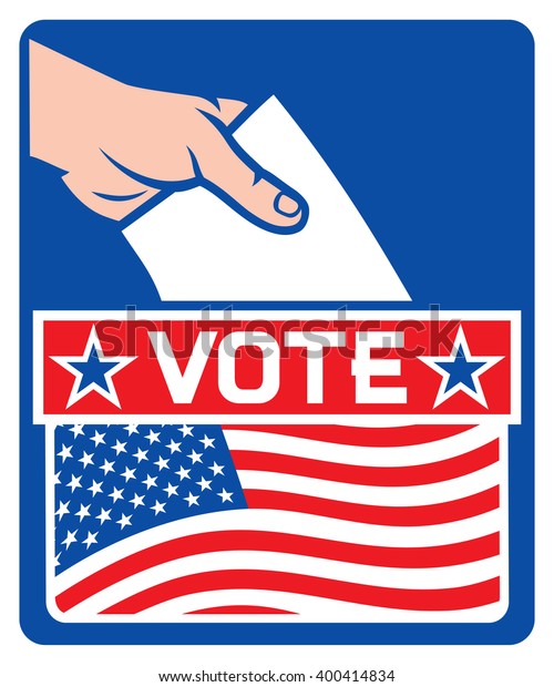 Illustration Ballot Box Usa Flag Elections Stock Vector (Royalty Free ...