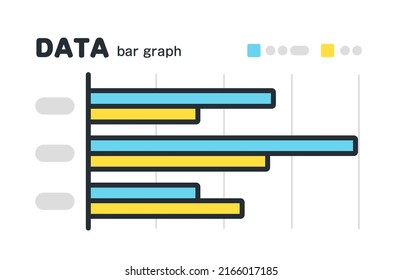 Illustration Bar Graph Comparing Numerical Values Stock Vector (Royalty ...
