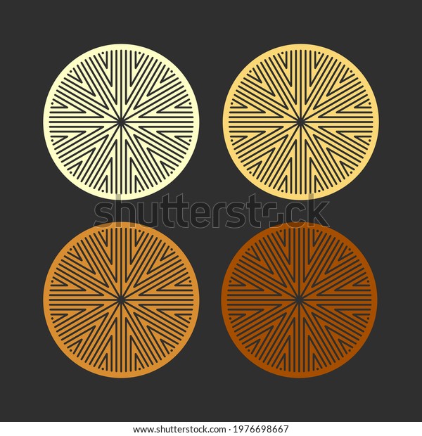 Illustration Batik Examples Four Colors Stock Vector (Royalty Free ...