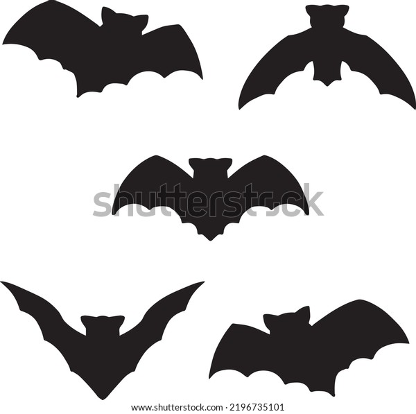 Illustration Bats Various Poses Stock Vector (Royalty Free) 2196735101 ...