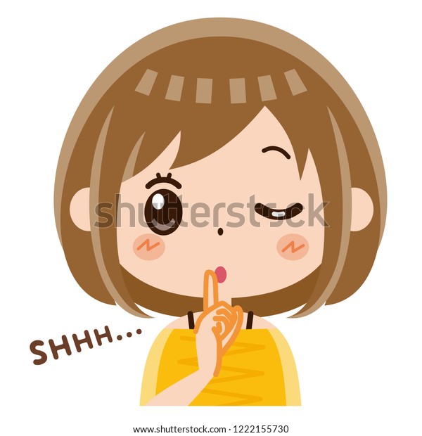 Illustration Be Quiet : image vectorielle de stock (libre de droits ...