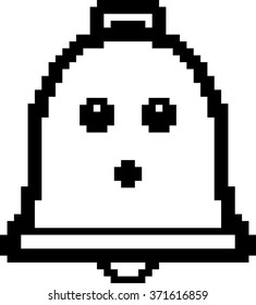 Illustration Bell Looking Surprised 8bit Cartoon Stock Vector (Royalty ...