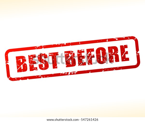 Illustration Best Before Text Stock Vector (Royalty Free) 547261426 ...