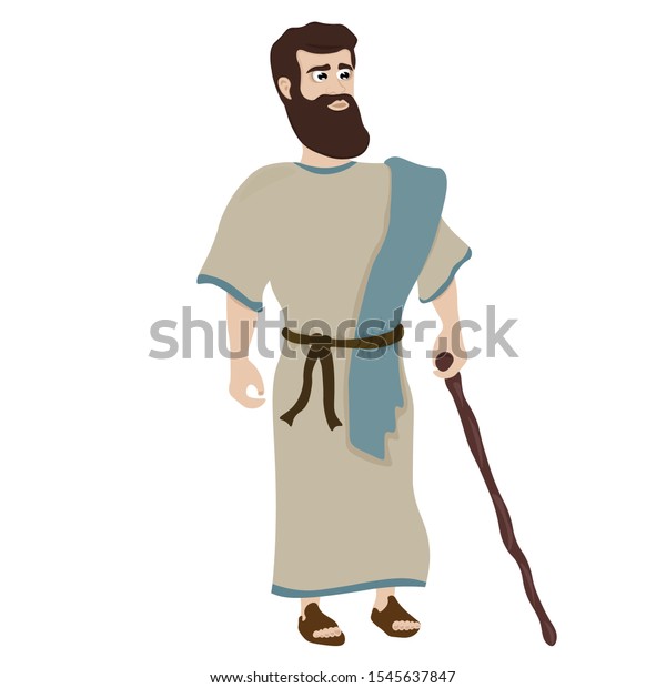 Illustration Biblical Character Biblical Vector Illustration Stock ...