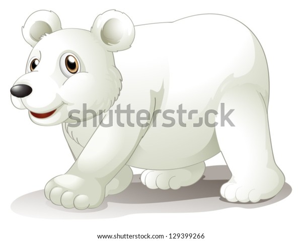 Ilustración de un oso blanco grande: vector de stock (libre de regalías ...