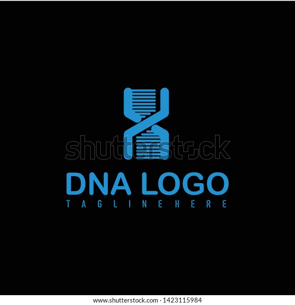 Illustration Blue Dna Logo Vector Healthcare Stock Vector (Royalty Free ...