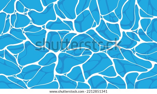 Illustration Blue Ocean High Vector Illustration Stock Vector (Royalty ...