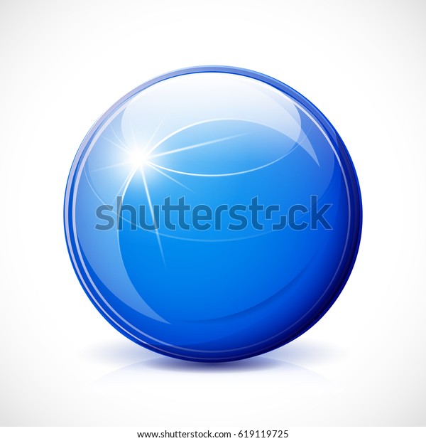 Illustration Blue Sphere Design Concept Stock Vector (Royalty Free ...