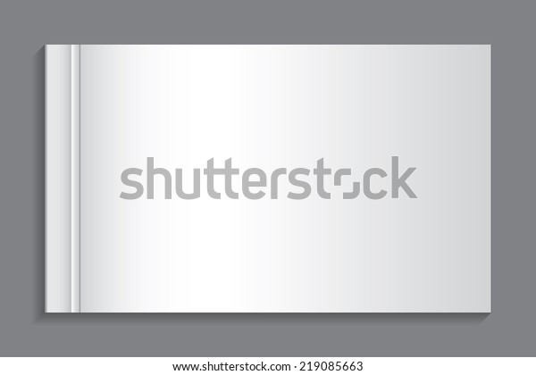 Illustration Book Blank Front Cover 스톡 벡터(로열티 프리) 219085663 | Shutterstock